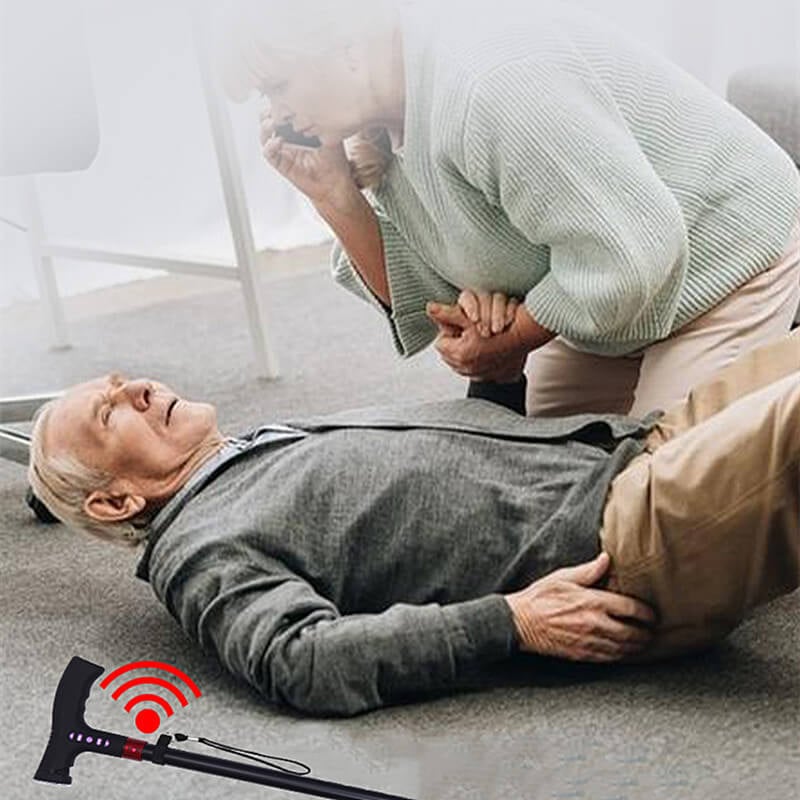 Smart Walking Cane With Automatic Alarm When The Elderly Fall Down ...