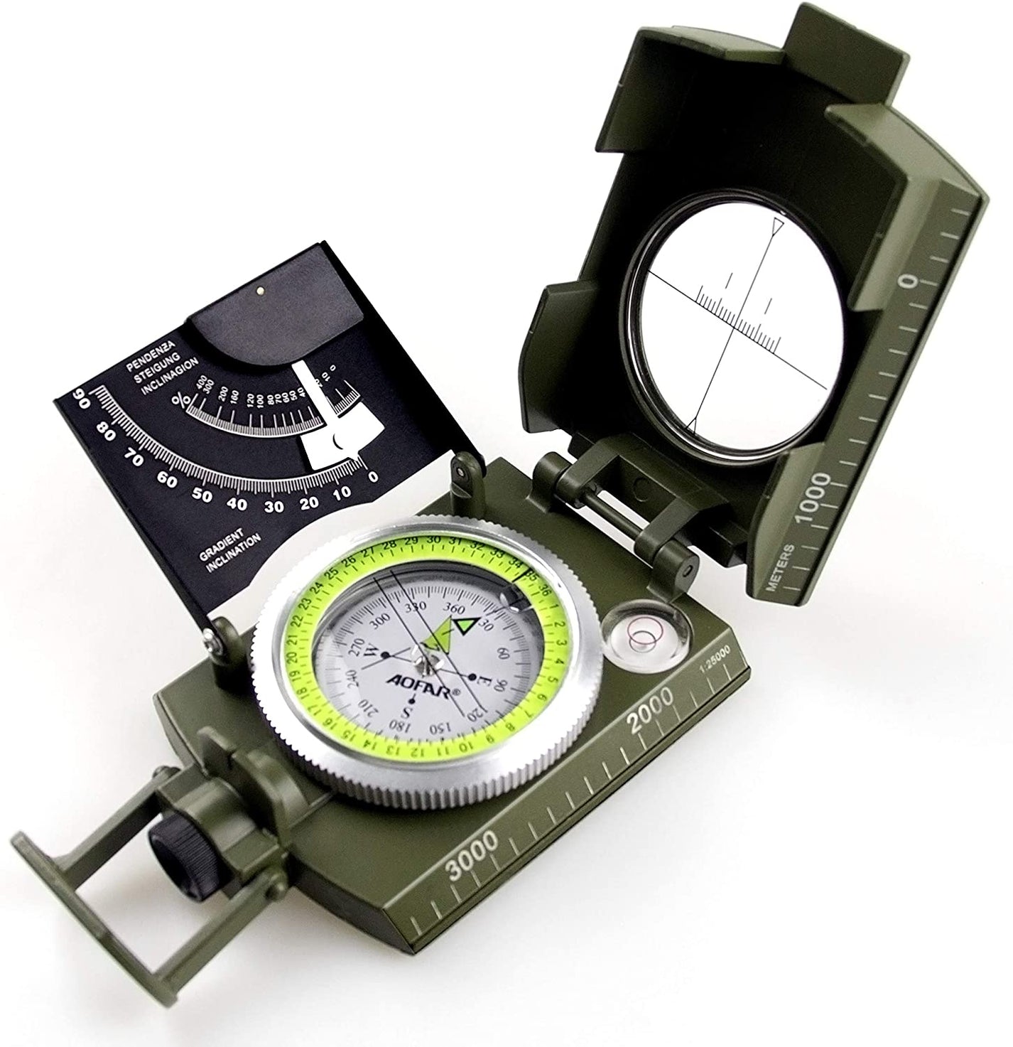 mamymarket™-Multifunctional Military Aiming Navigation Compass Compass ...