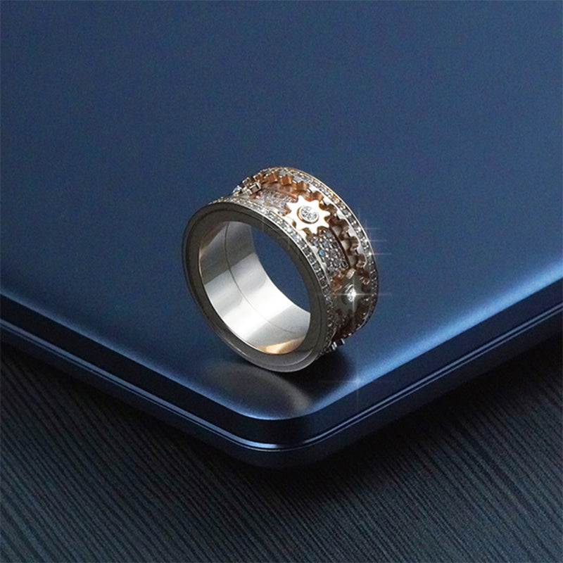 🔥HOT SALE 🔥-Diamond Crystal Gear Ring – mamymarket.com