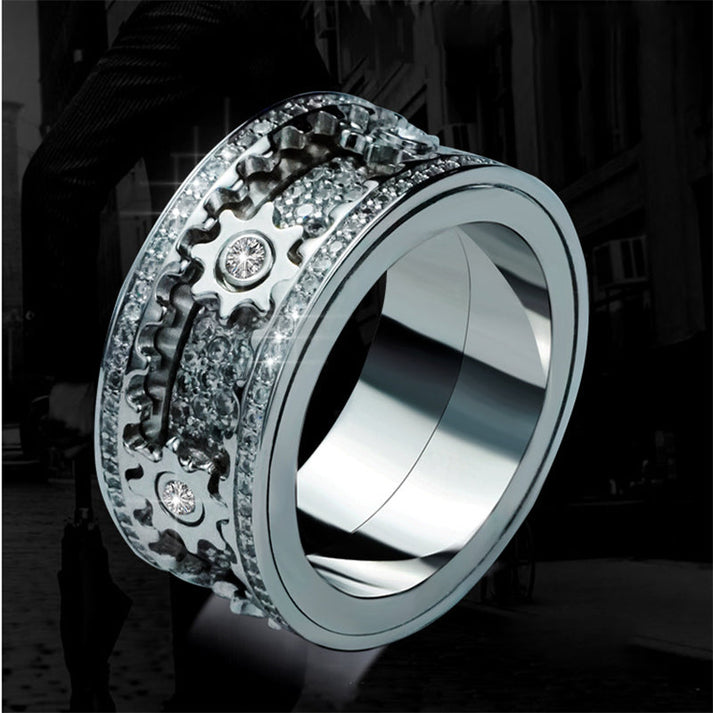 🔥HOT SALE 🔥-Diamond Crystal Gear Ring – mamymarket.com