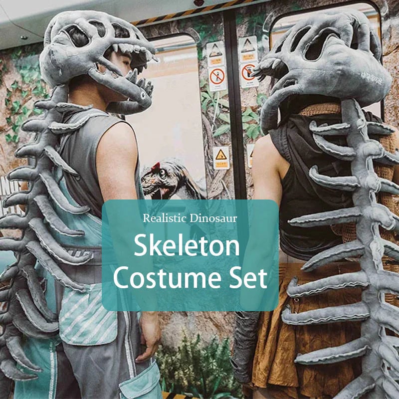 Realistic Dinosaur Skeleton Costume Set – mamymarket.com