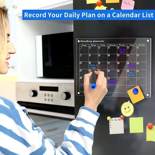 mamymarket™-Magnetic Schedule Planner For Fridge[Permanently reusable ...