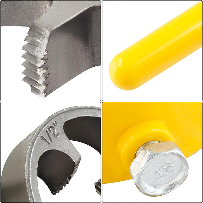 mamymarket™-6-Piece Set Of Water Pipe Die Plastic Pipe Die Tap Wrench ...
