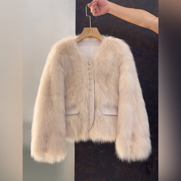 Aurelia Luxe Fox Fur Jacket – mamymarket.com