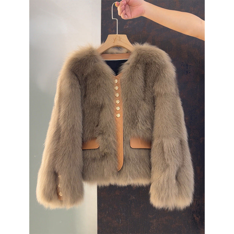 Aurelia Luxe Fox Fur Jacket – mamymarket.com