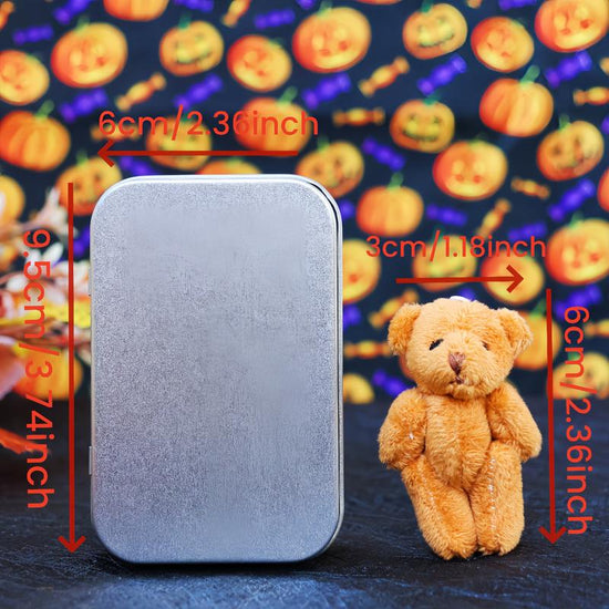 🎃🧸Cute Halloween Teddy Bear in a Box with wizard hat, Blanket, Broom ...