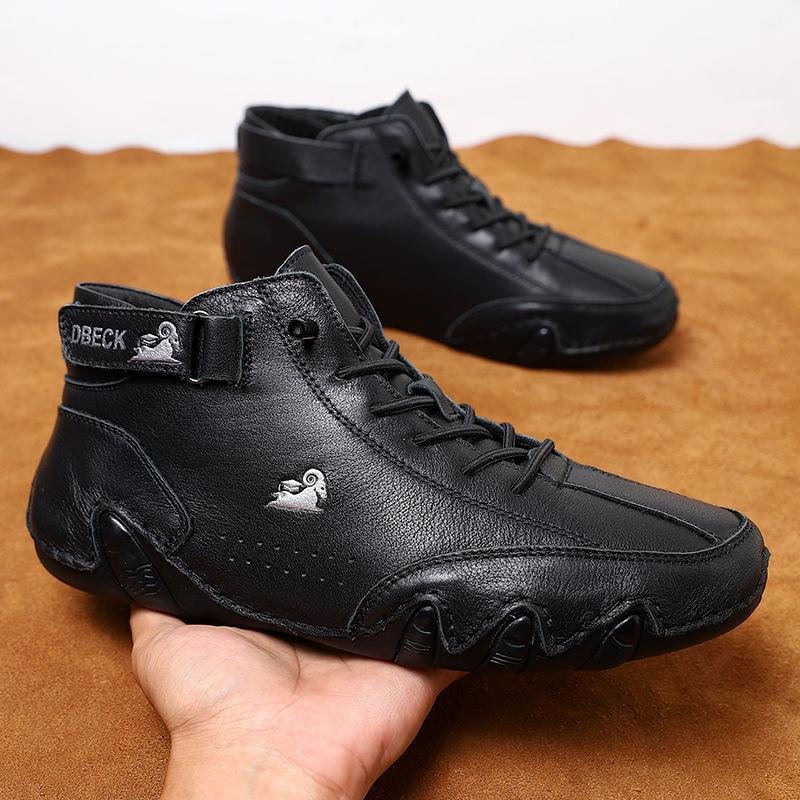 Italian suede high boots handmade with velcro – mamymarket.com