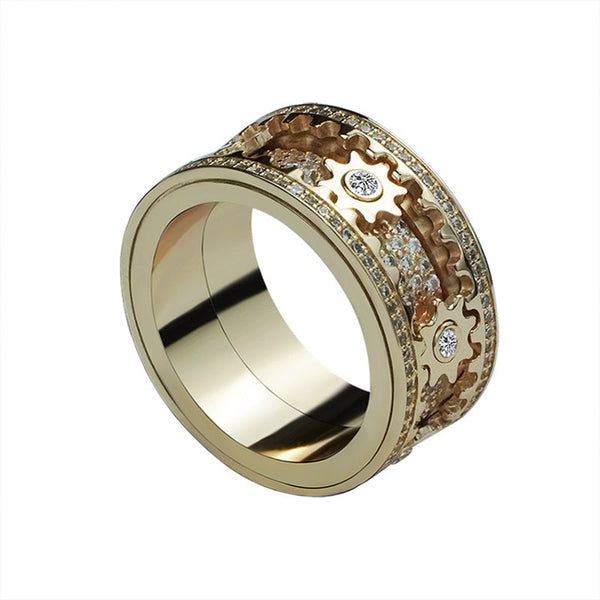 🔥HOT SALE 🔥-Diamond Crystal Gear Ring – mamymarket.com