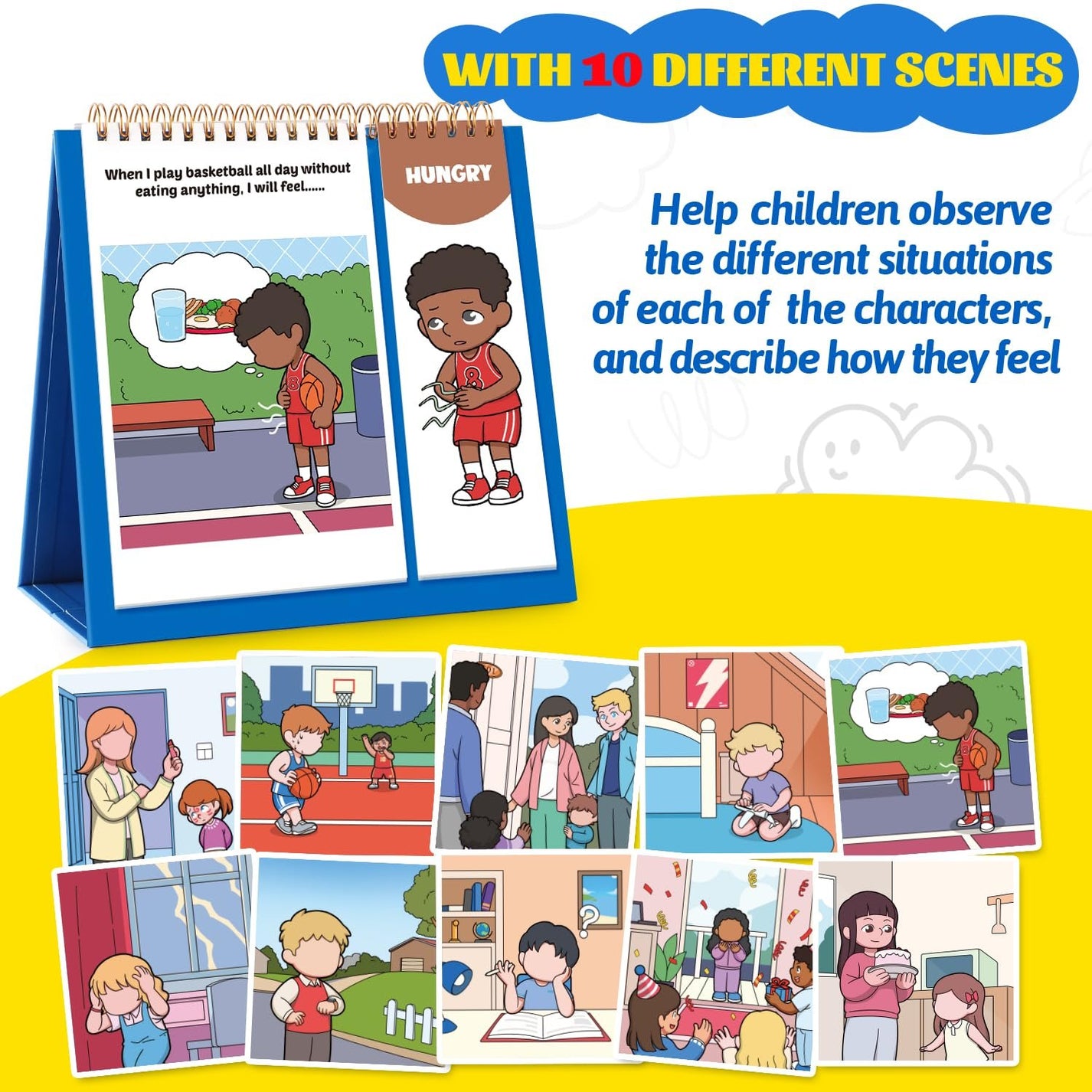 📚💖 Children's Feelings and Emotions Book – A Fun Flipbook for Emotiona ...